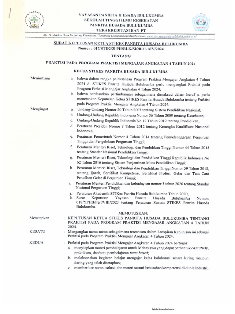 SK Praktisi PM4 | PDF