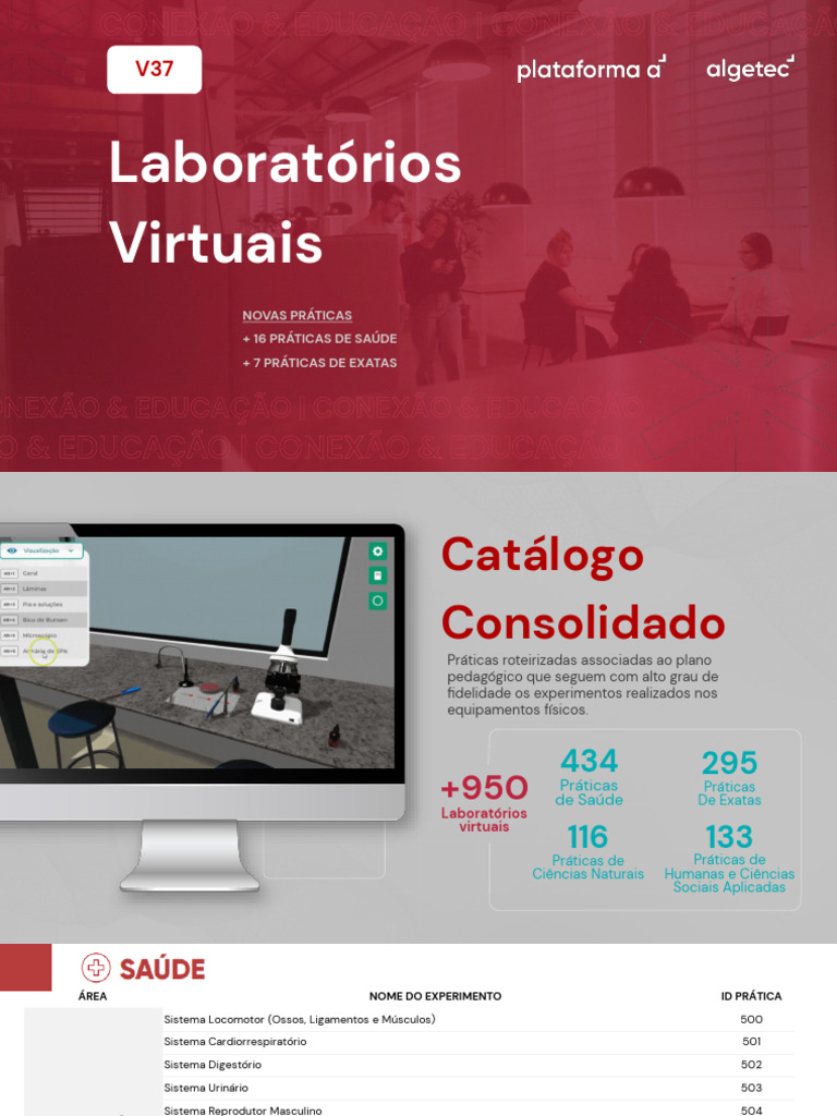 Catálogo Laboratórios Virtuais v37 | PDF