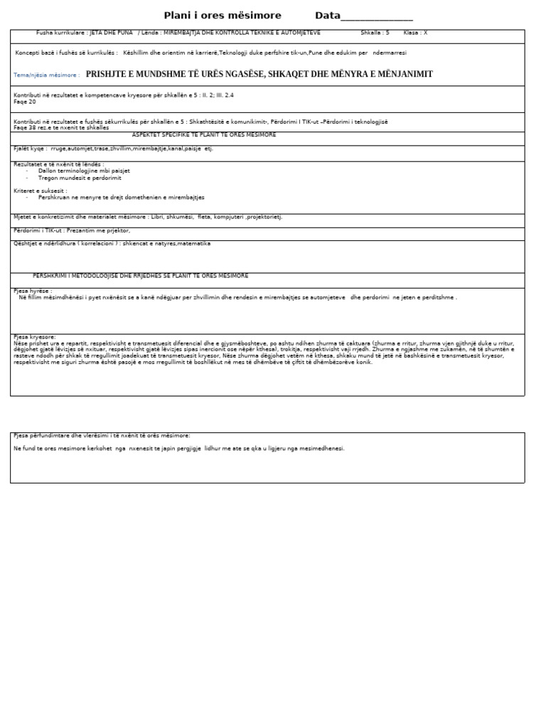 Mirembajtja Dhe Kontrolla Teknike Java 1 | PDF