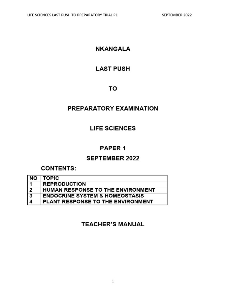 Last Push Manual To Prep Exam For Teachers-1 | PDF