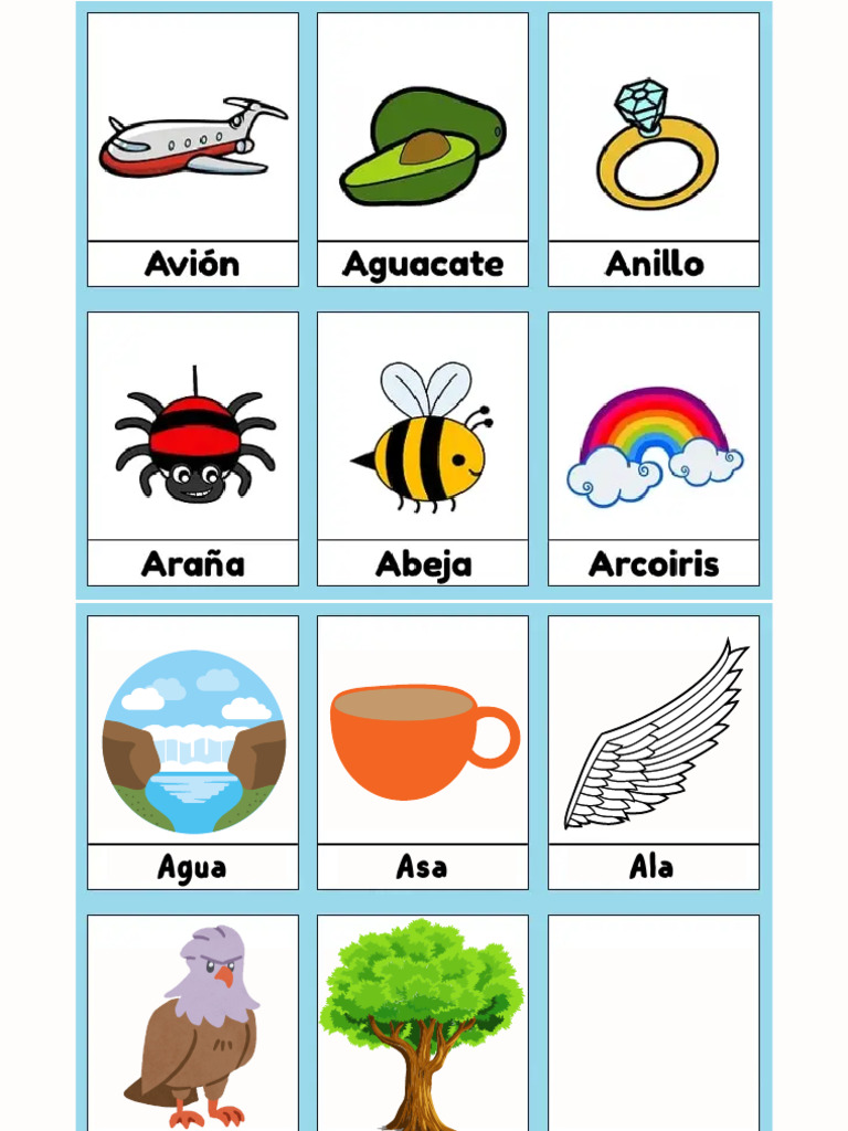 Animales y Cosas Con La Letra A | PDF