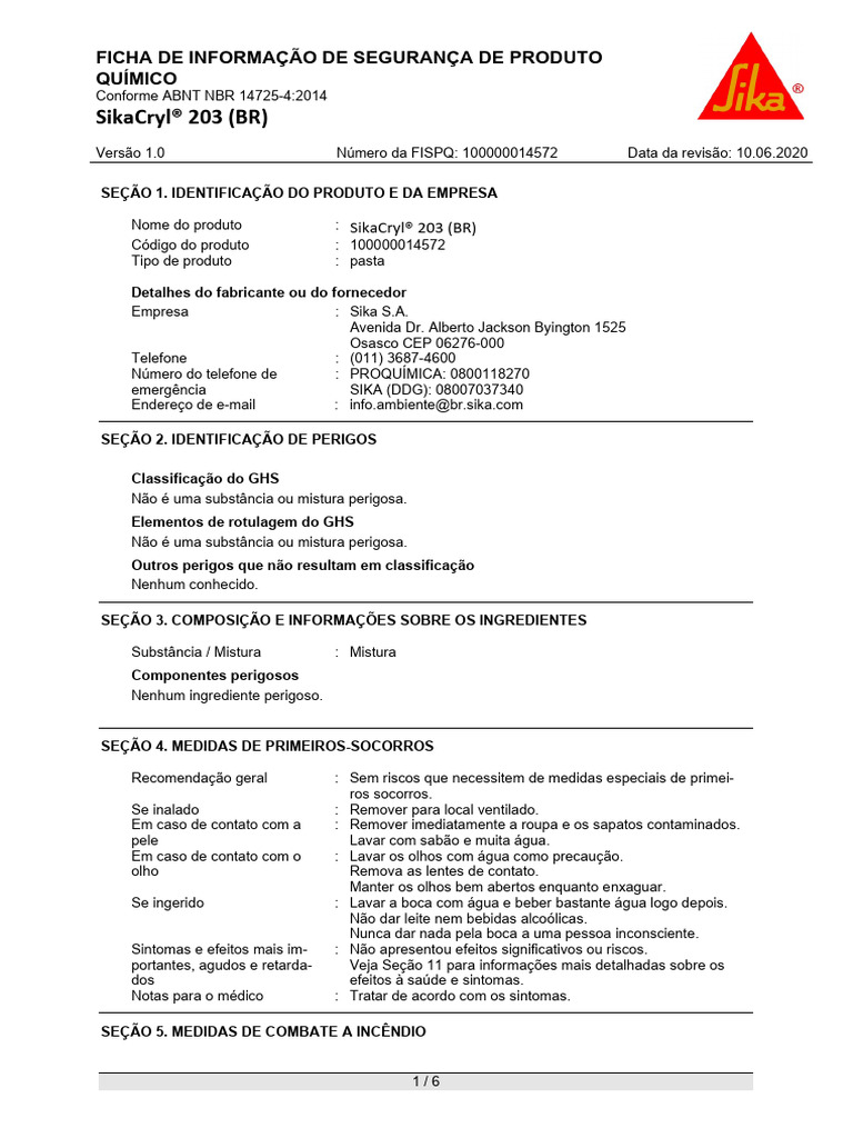 Sikacryl®-203 | PDF
