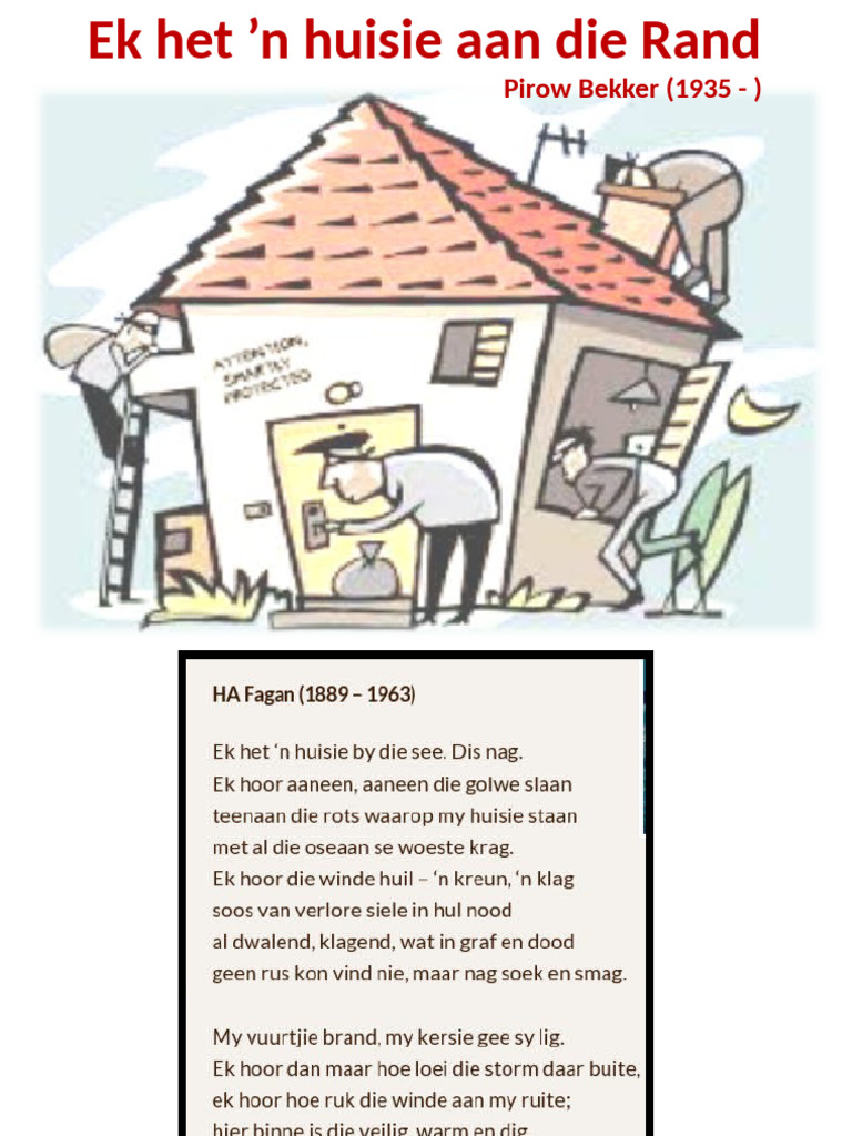 Ek Het 'N Huisie Aan Die Rand - Powerpoint | PDF