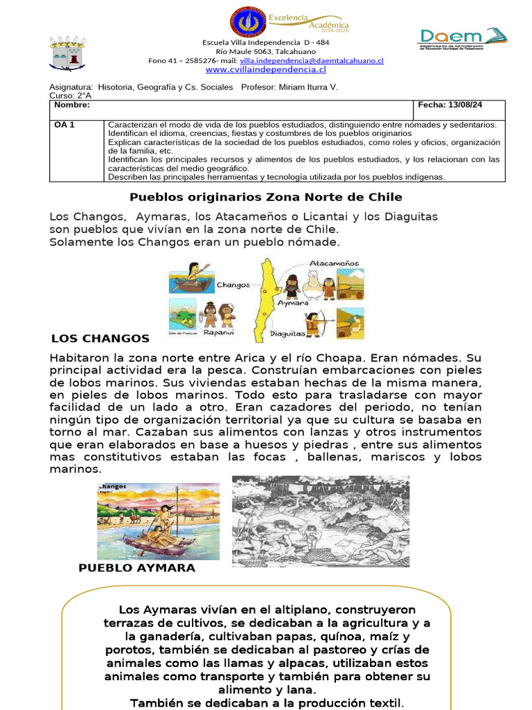 Guia 14 Historia | PDF | Nómada | Pueblos Indígenas de las Américas