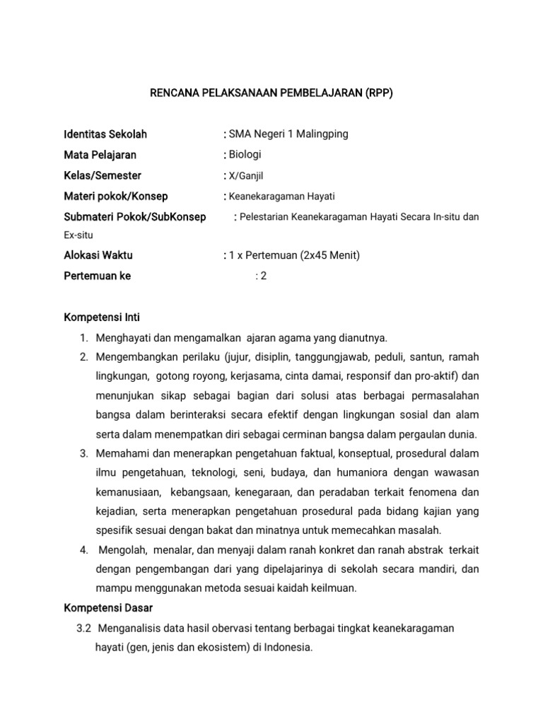Aksi Nyata - RPP Model ASSURE | PDF
