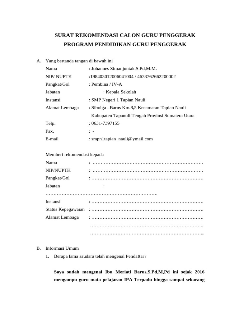 Rekomendasi CGP 8 | PDF