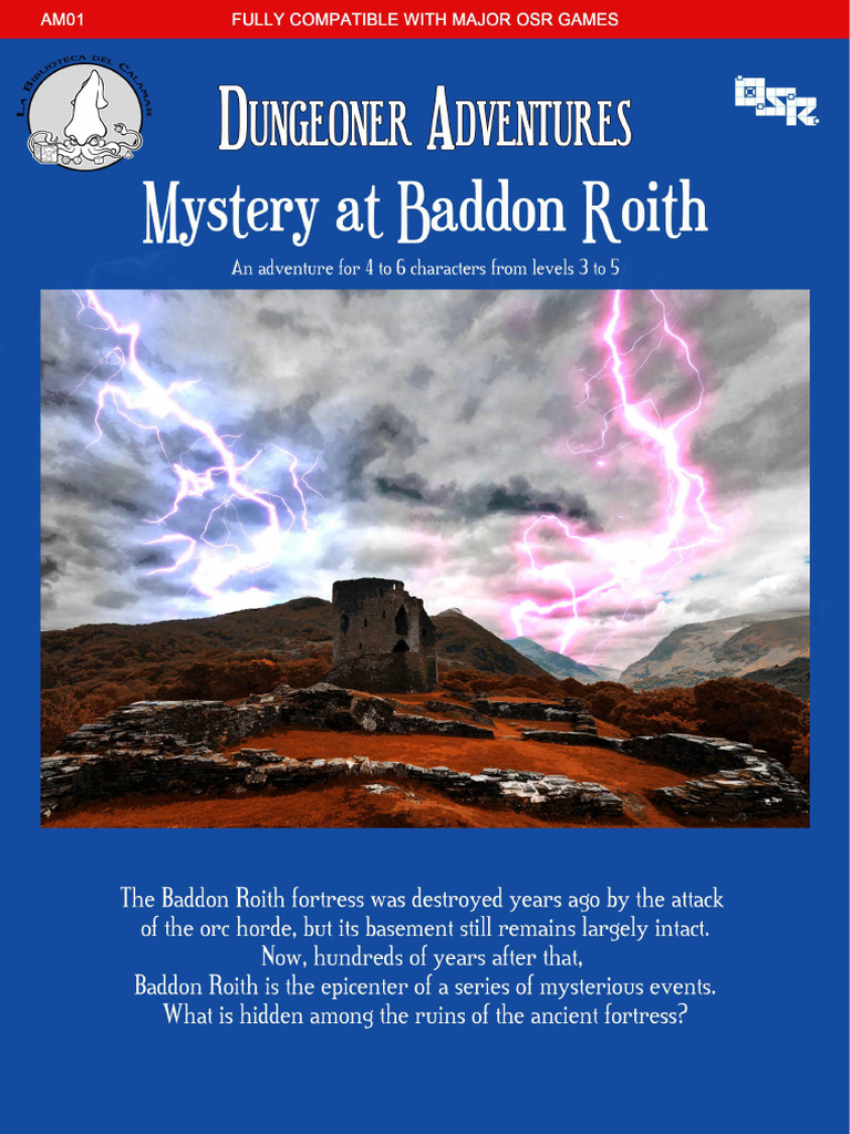 AM01 Mystery at Baddon Roith (OSR) | PDF | License | Young Adult
