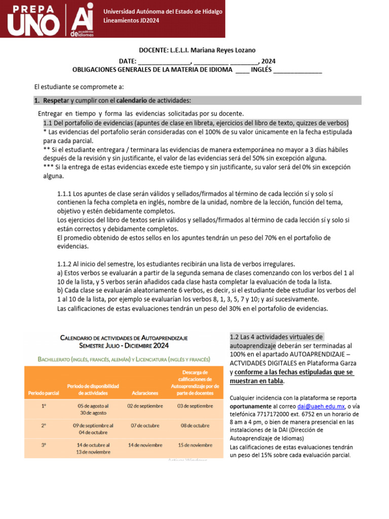 Lineamientos JD2024 2 | PDF