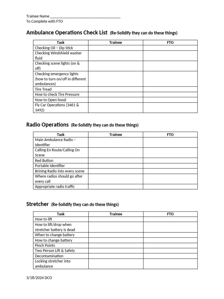 Clearance Check List | PDF