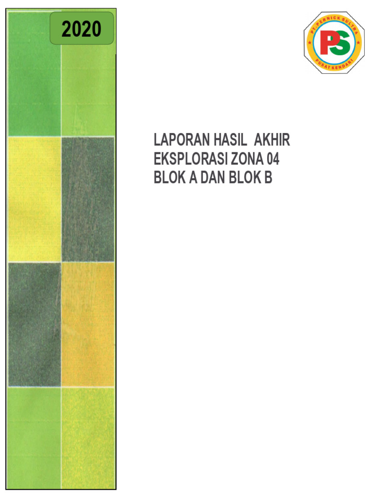 Laporan Hasil Pengeboran Zona 04 Blok a Dan Blok b | PDF