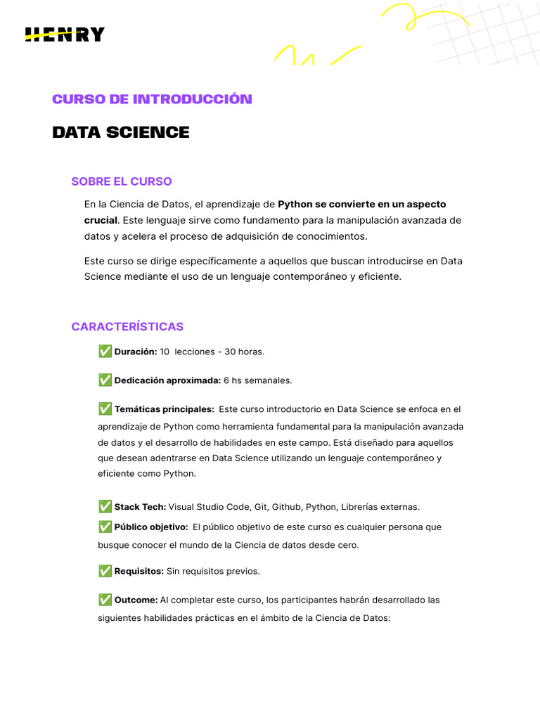 INTRO DATA SCIENCE CON PYTHON (Ondemand) | PDF