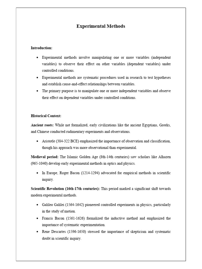 Reseach Methodology Term Paper | PDF | Experiment | Science & Mathematics