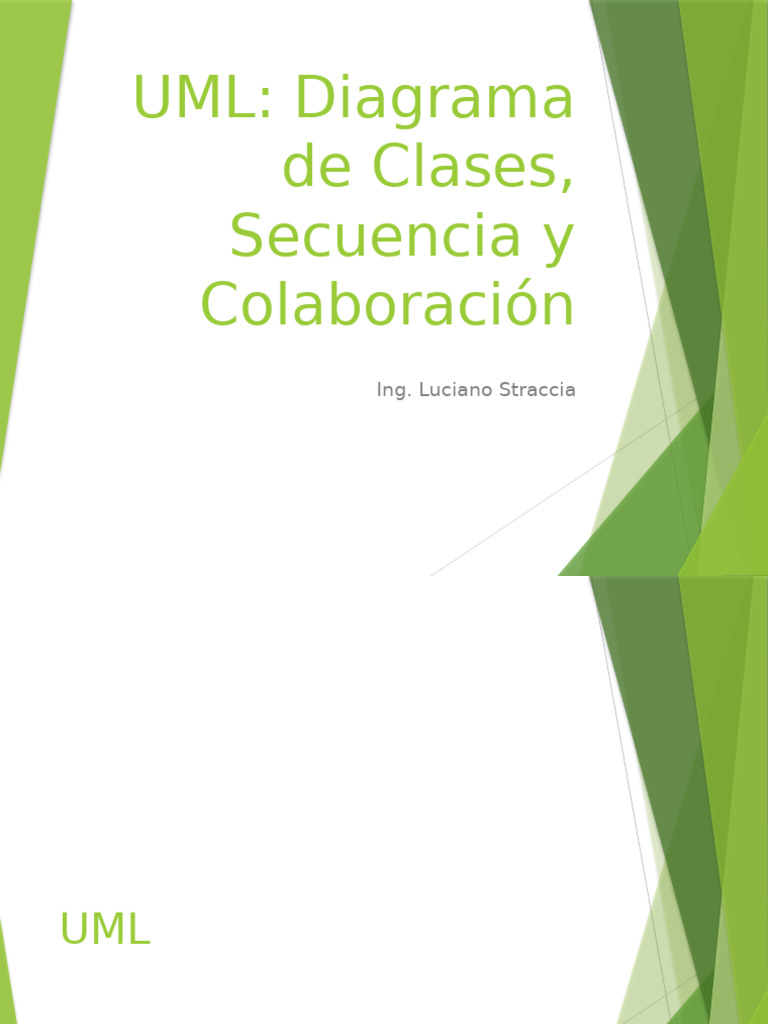 UML Diag Clases Secuencia Colaboracion V 2019.02 Prof. L. Straccia | PDF
