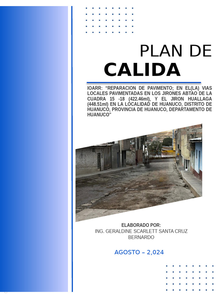 Plan Calidad - Ok | PDF