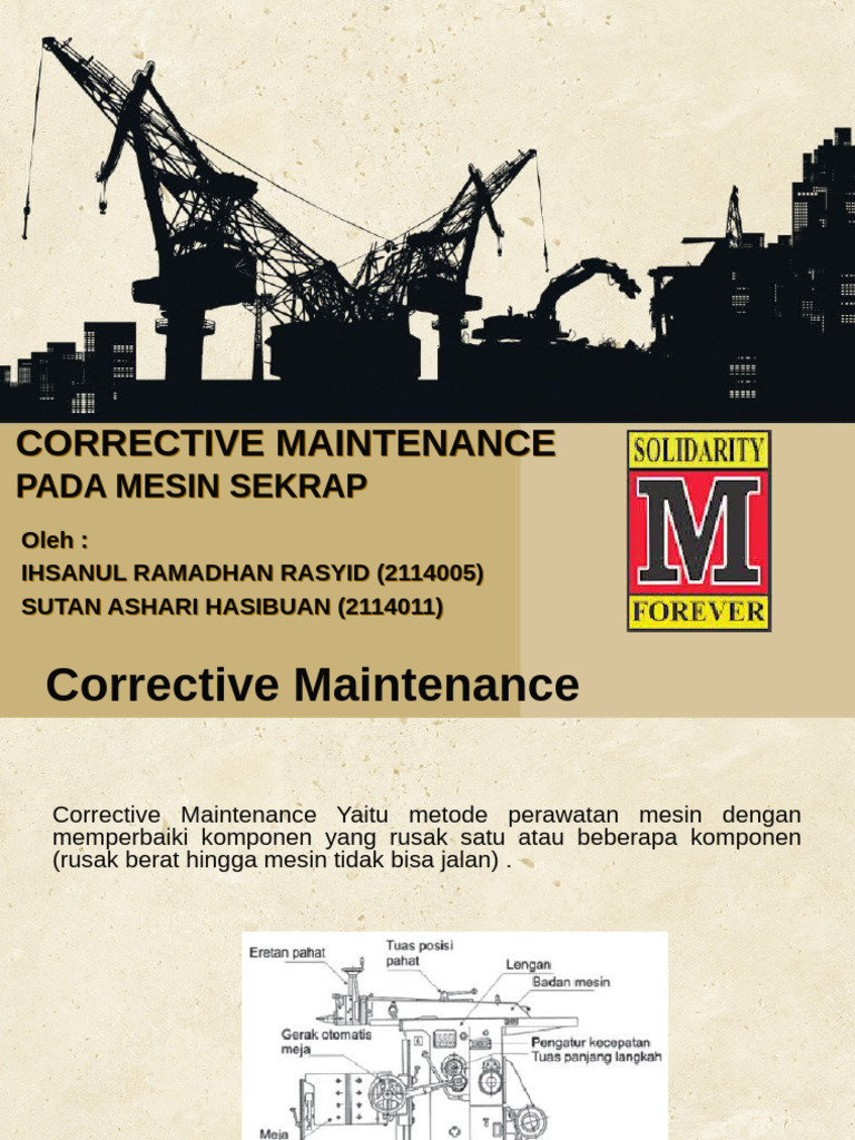 Corective Maintenance | PDF