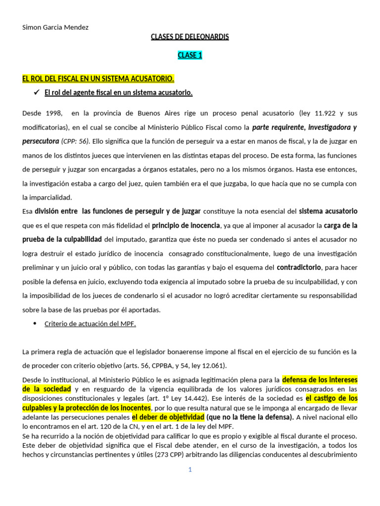 Clases y Archivos Deleonardis | PDF