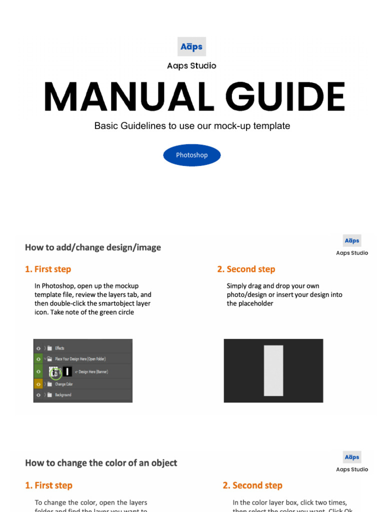 Manual Guide Mockup | PDF
