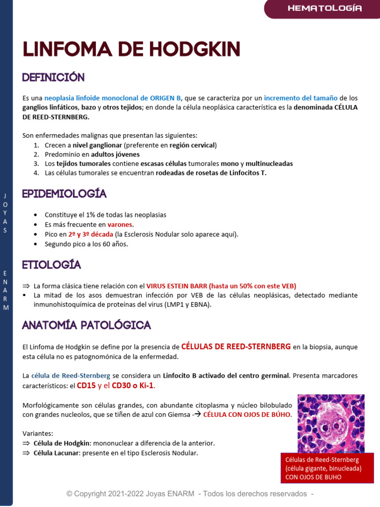 Linfoma de Hodgkin | PDF