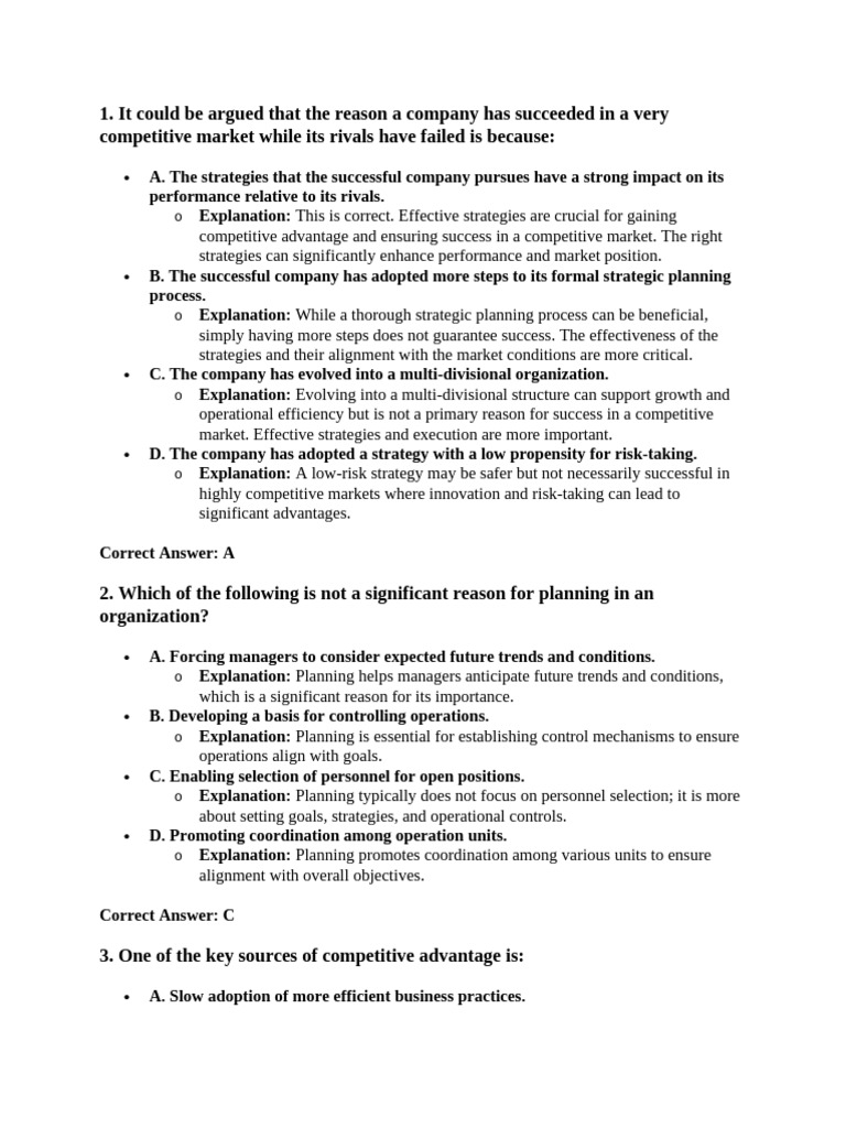 MAS Answer and Explaination Corrected | PDF
