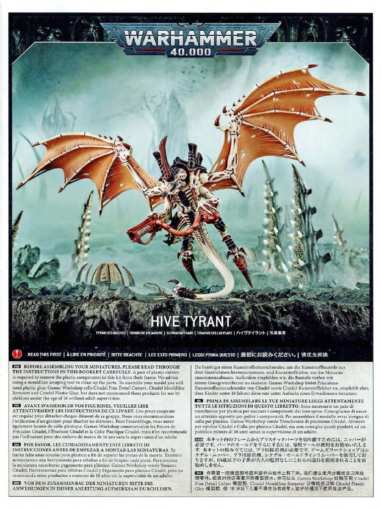 Winged Hive Tyrant Swarmlord New Reboxed Instructions | PDF
