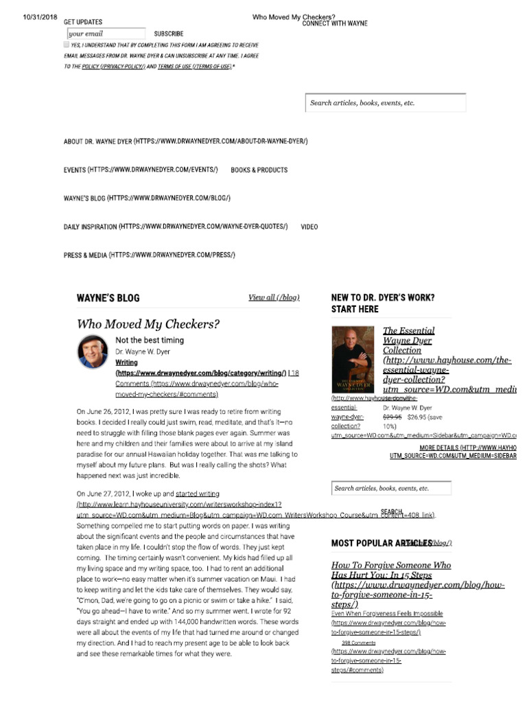 Who Moved My Checkers | PDF