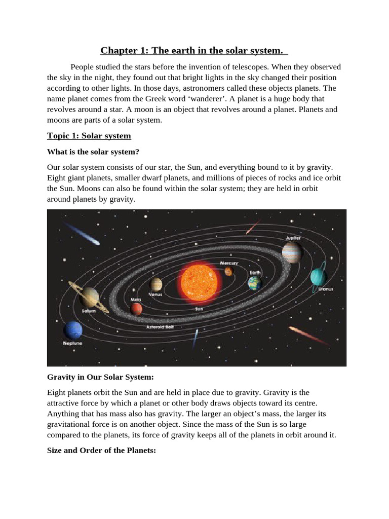 Understanding Our Solar System | PDF | Planets | Solar System