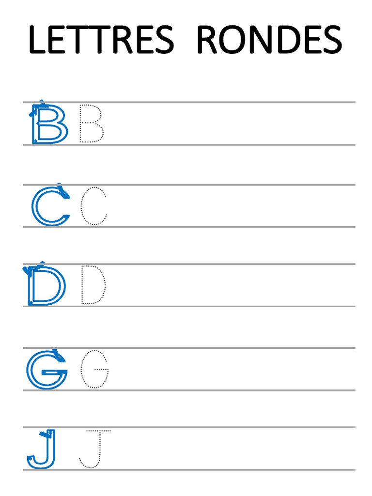 MS GS Lettres Rondes | PDF
