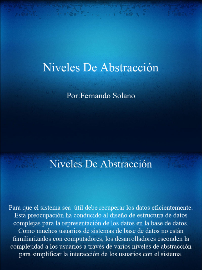 Niveles de Abstraccion | PDF Niveles de Abstraccion | PDF