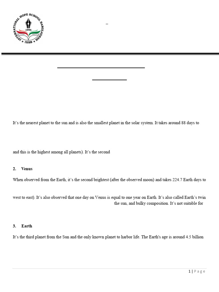 Grade 6 Geography Answer Week 2 | PDF