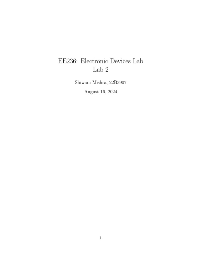 EE236 Lab2 Report | PDF