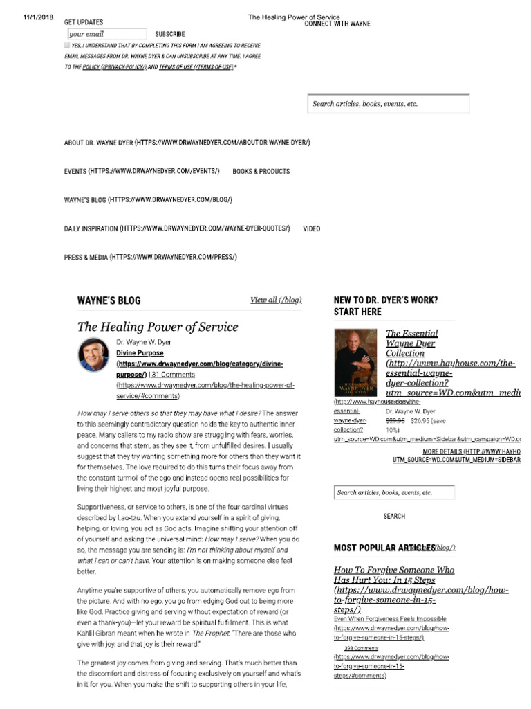 The Healing Power of Service | PDF