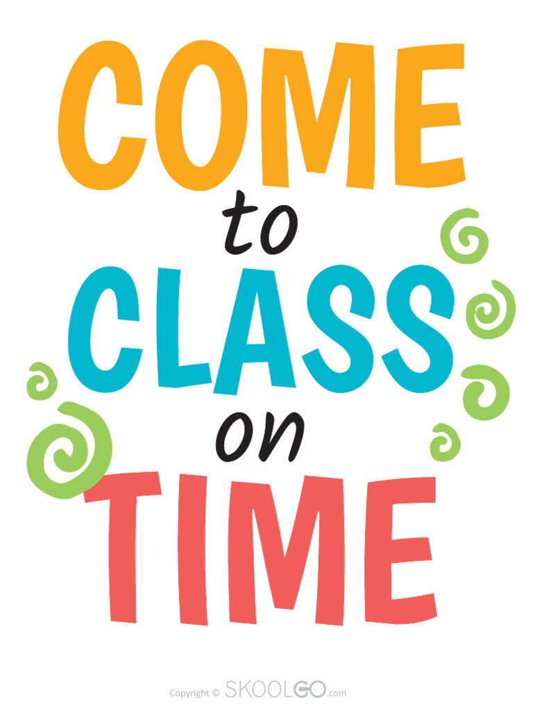 5 0146 Come To Class On Time | PDF