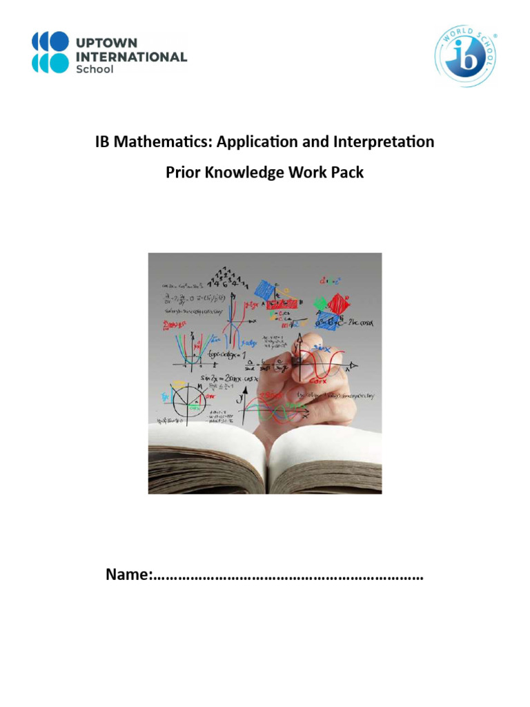 IB Mathematics Prior Knowledge Guide | PDF | Factorization | Numbers