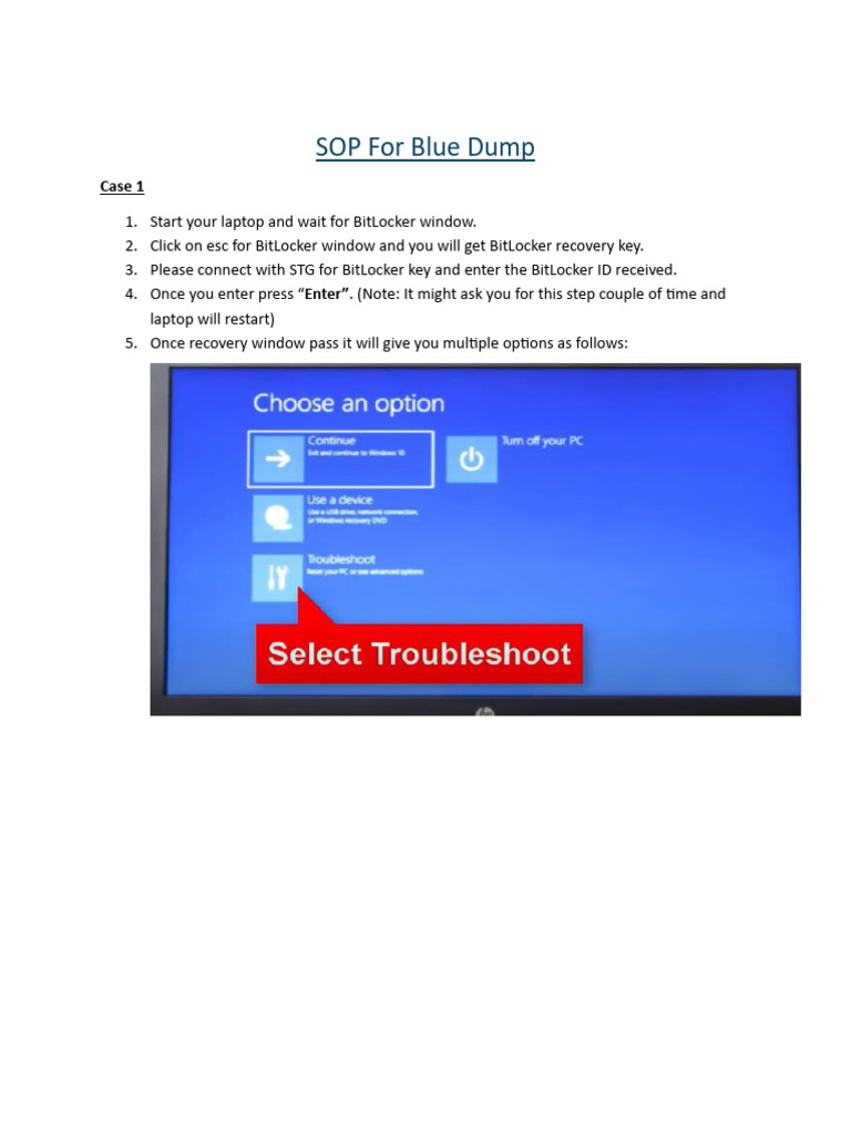 SOP For Blue Dump | PDF