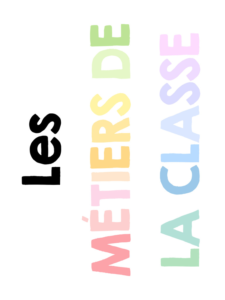 Metiers de La Classe | PDF