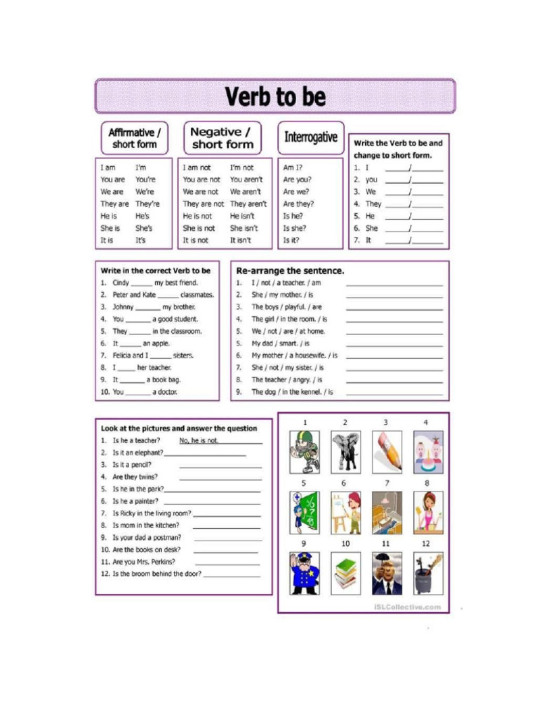 Verb Tobe | PDF