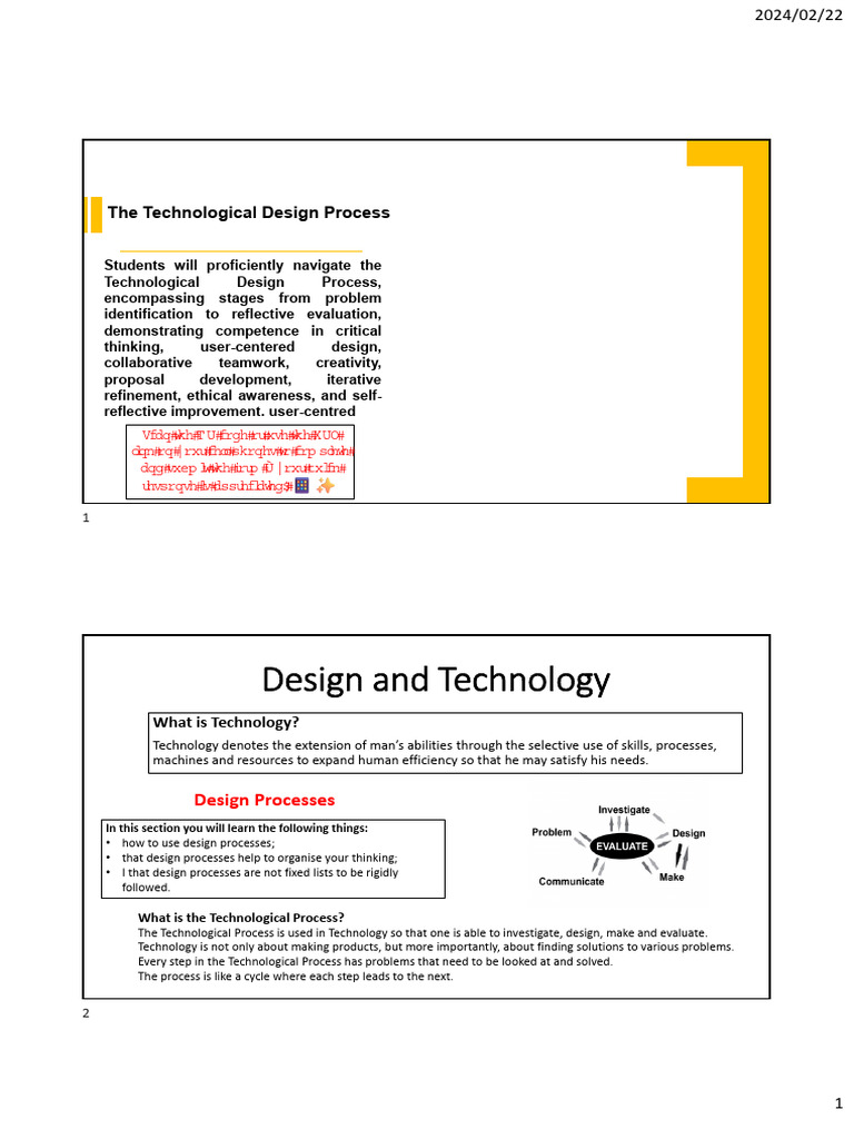 Lecture 1 - Design and Technology | PDF
