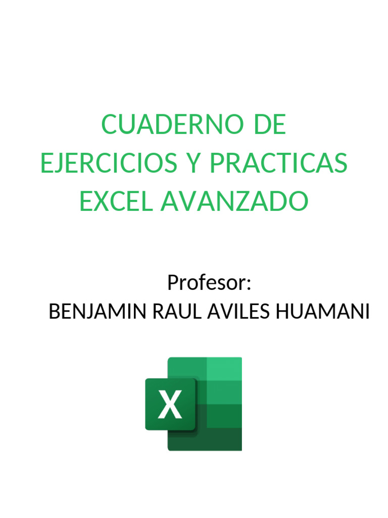 Cuaderno de Ejercicios Prácticos de Excel INTERMEDIO | PDF