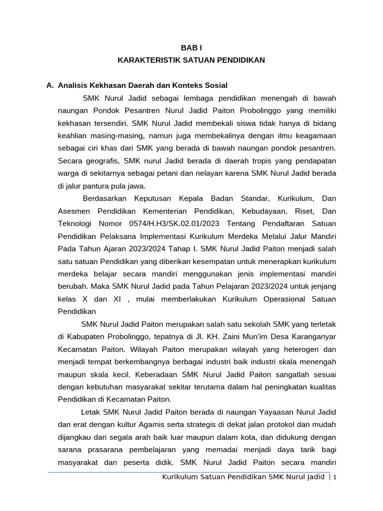 Bab I KSP 2024 | PDF