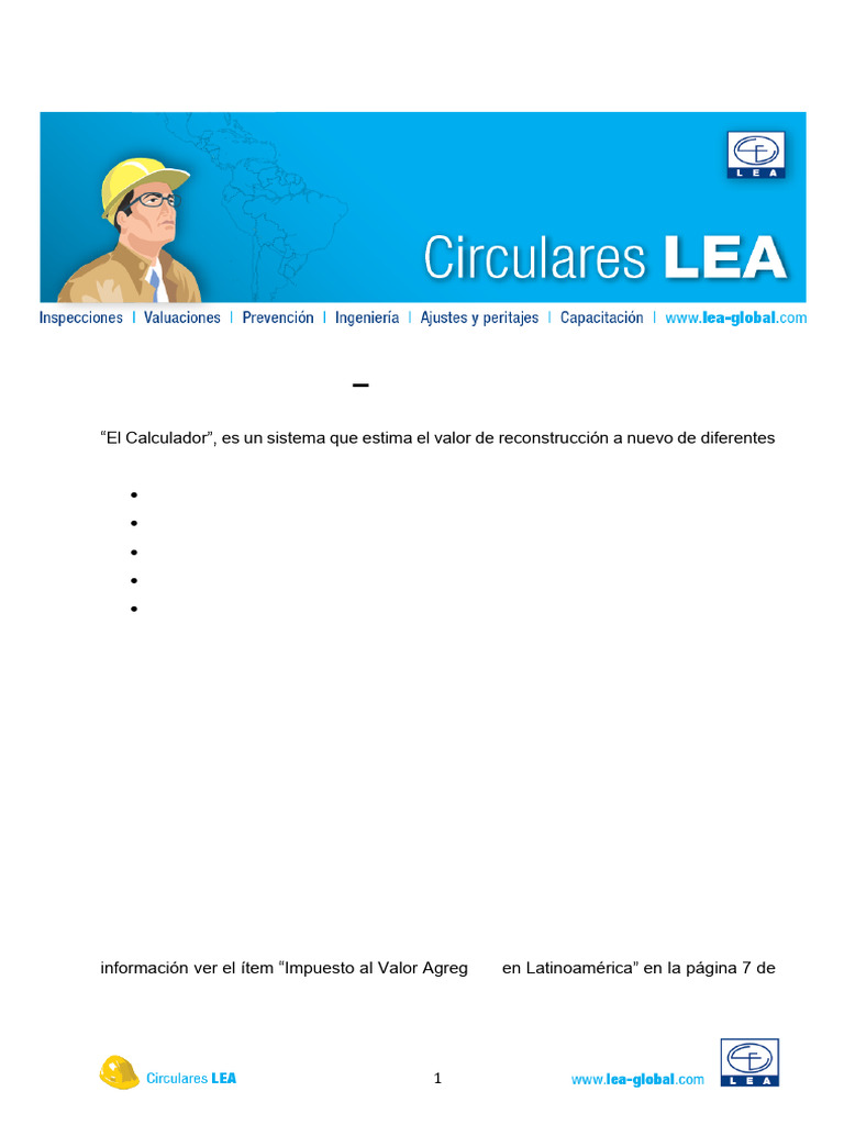 Calculador LEA | PDF