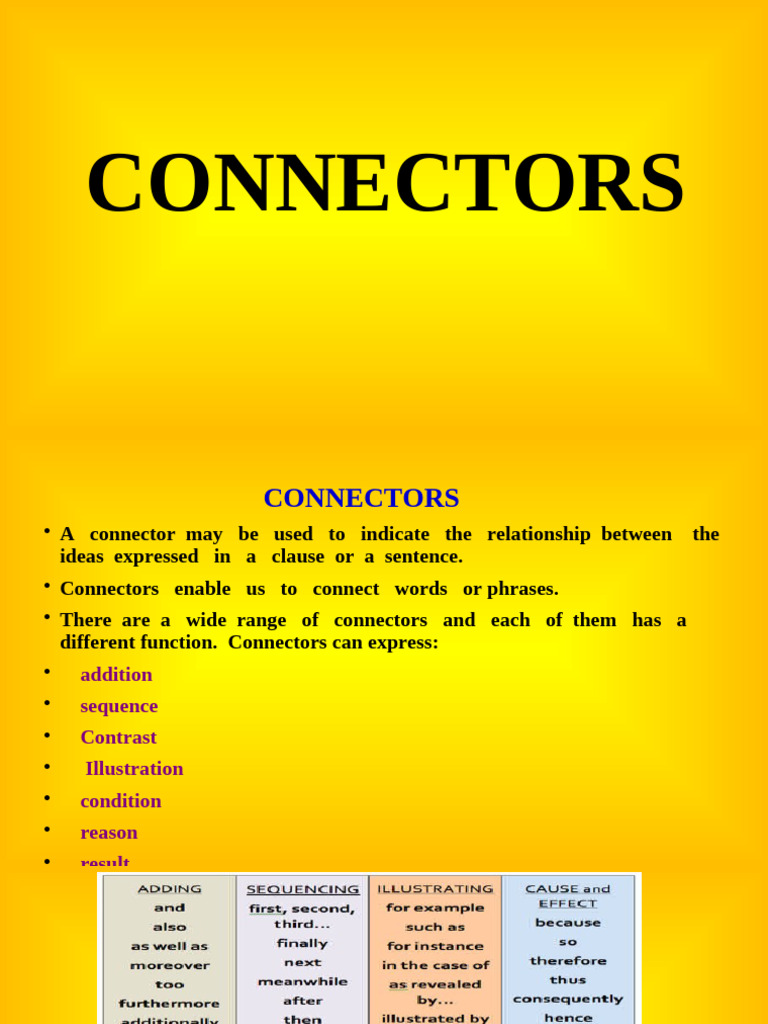 CLASE 5 Uso de Conectores | PDF