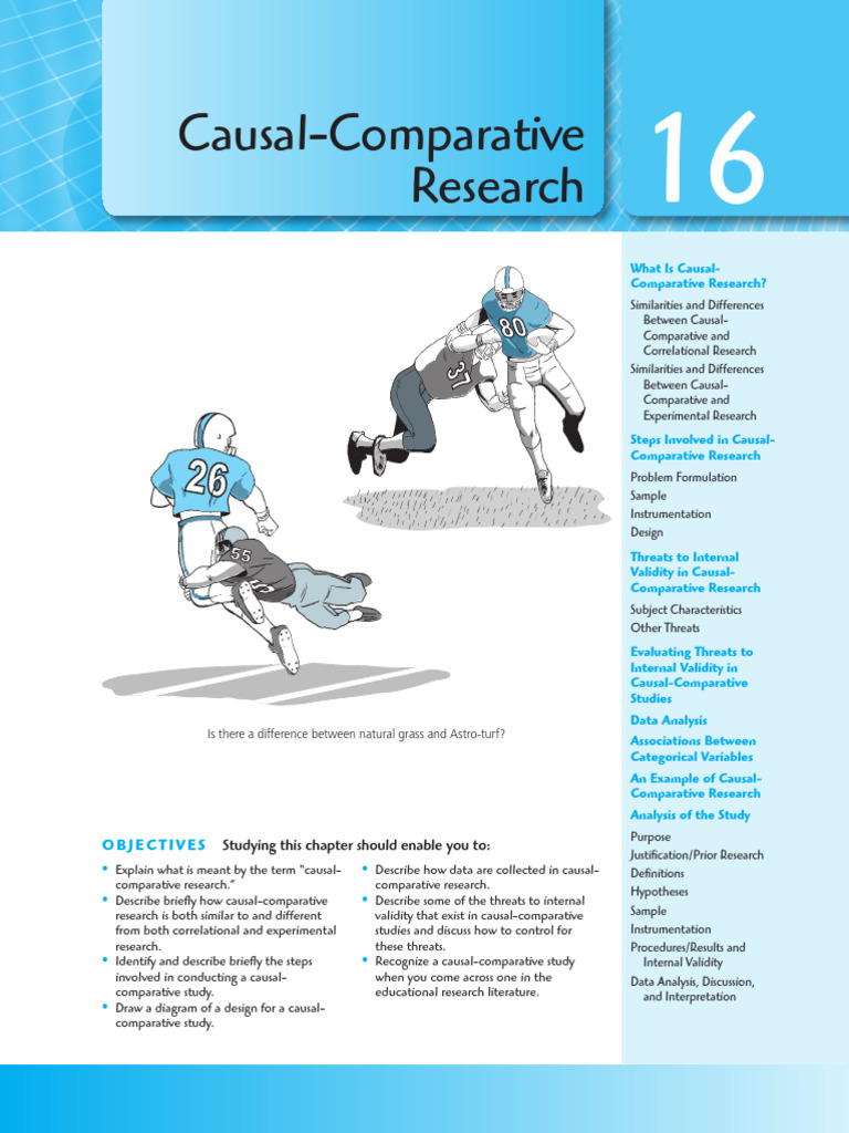 Chapter 16 Causal Comparative Research H | PDF