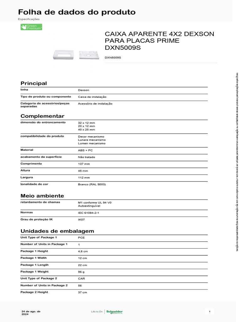 Schneider Electric - Canaletas-Dexson - DXN5009S | PDF