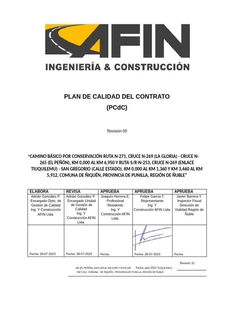 N-271 San Carlos Ñiquen PCDC Rev. 00 | PDF