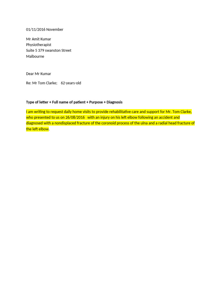 Nursing Task Sample | PDF