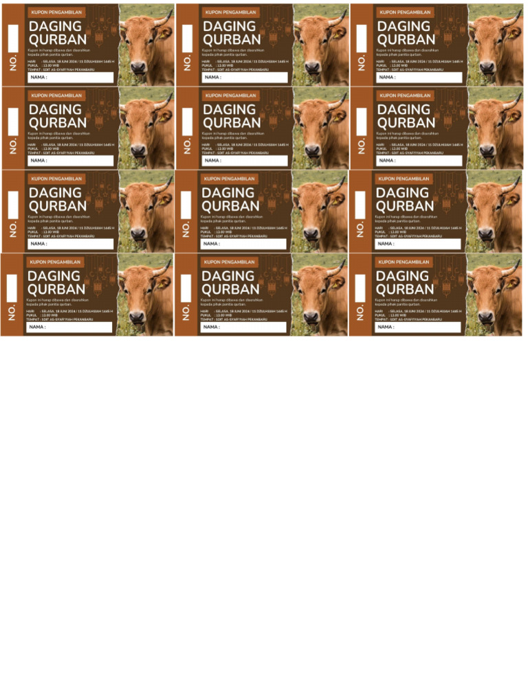 Kupon Daging New | PDF