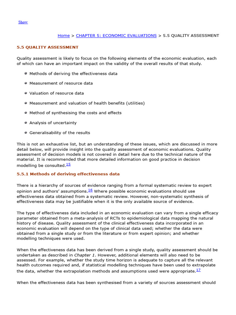 5.5 QUALITY ASSESSMENT | PDF