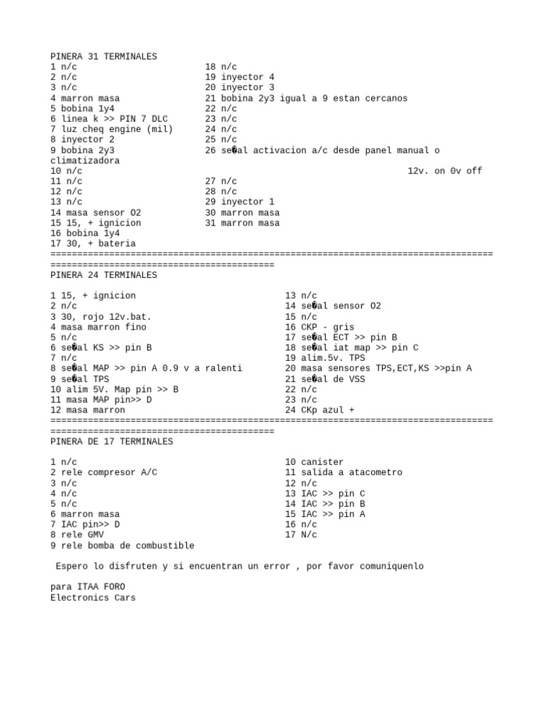 delphi mt 20 chinas 2.2 litros | PDF