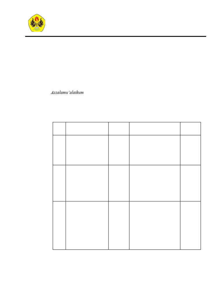 Surat Pemberitahuan Praktikum PBSI 2023 | PDF