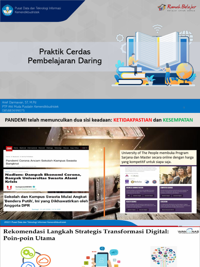 Praktik cerdas pembelajaran daring | PDF